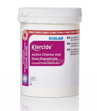 Ecolab Klercide Active Chlorine Unit Dose Concentrate - Clean Room Garments